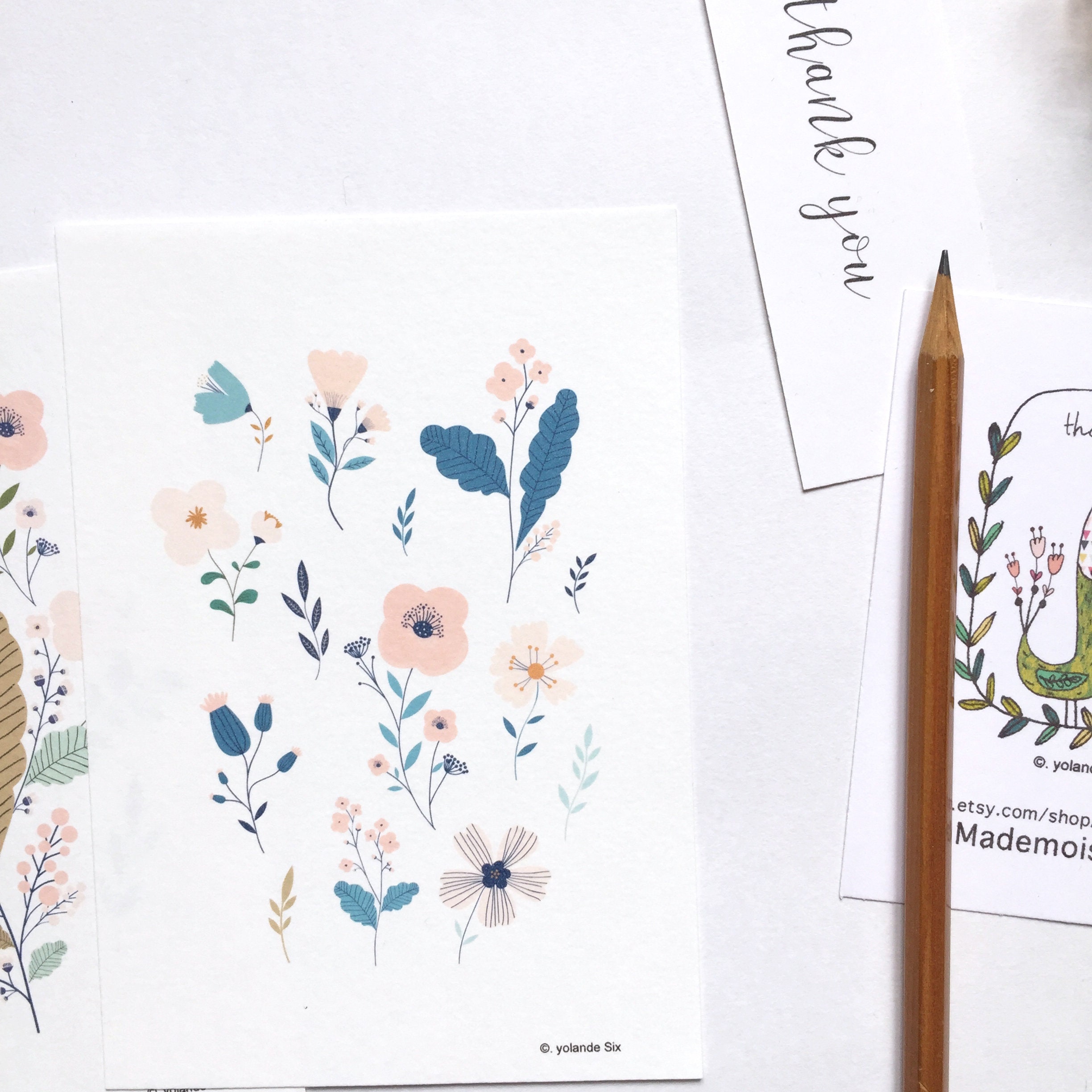 Botanical Cards Set - Post Card A6 - Etsy
