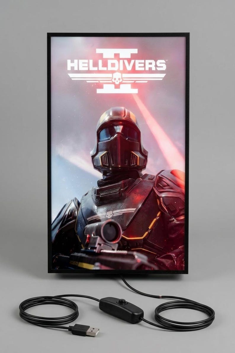 Mass Effect LED Lightbox Gaming Poster | Custom Game Light Box | Gamer ...