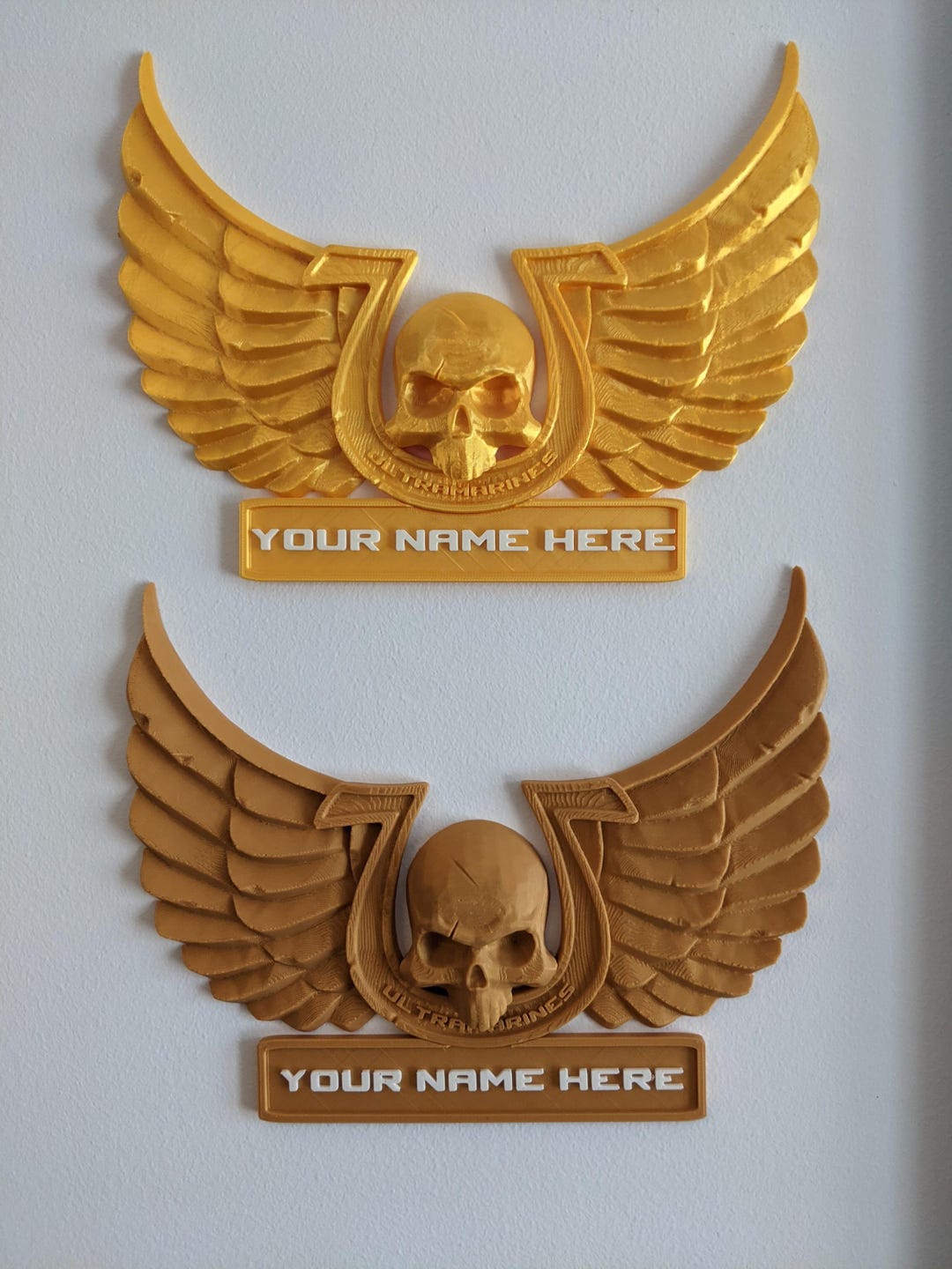 Space Marine 2 Inspired Personalized Plate, Winged Skull Poster, Gift ...