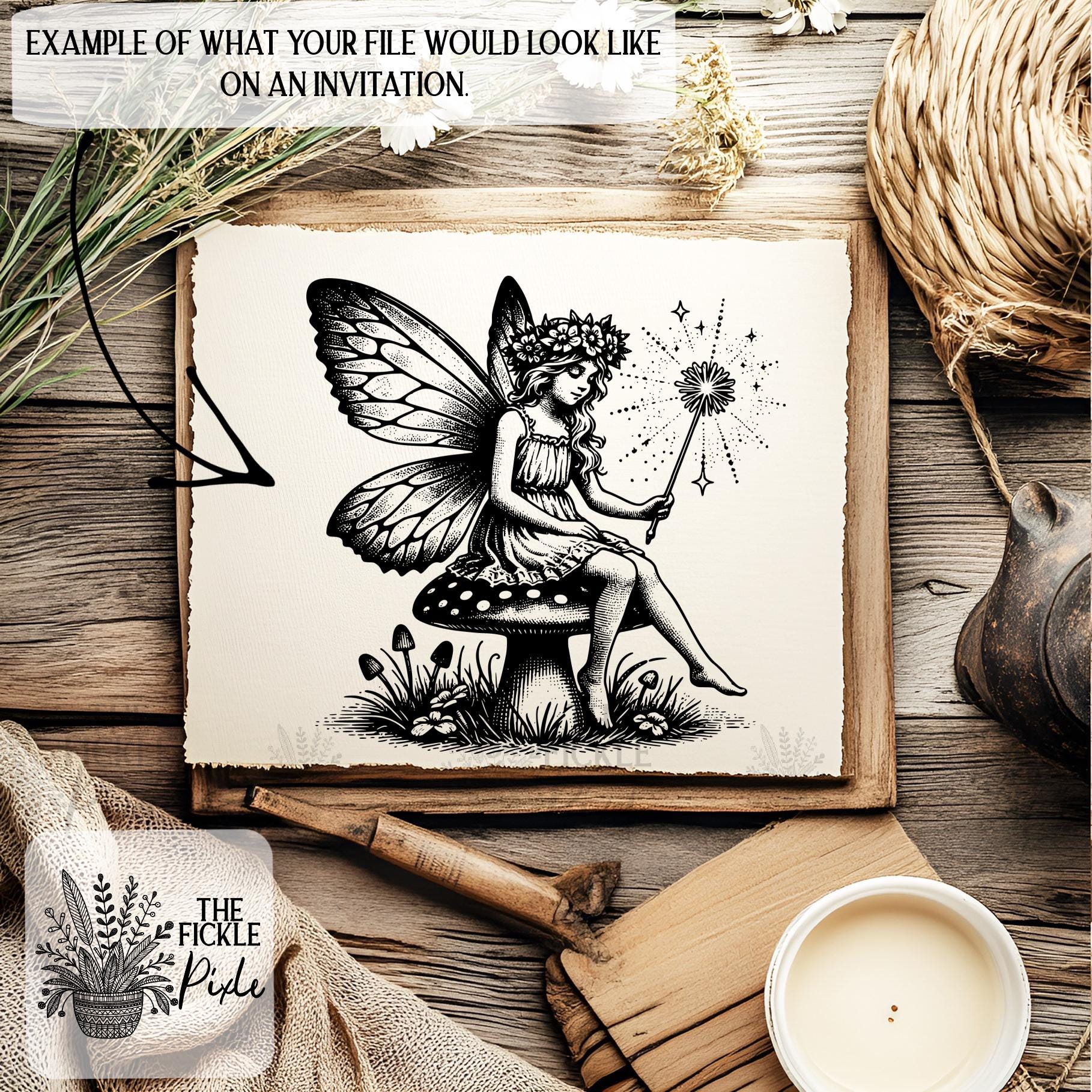Fairy Pixie SVG PNG Graphic Bundle, Supernatural Sprite Files for ...