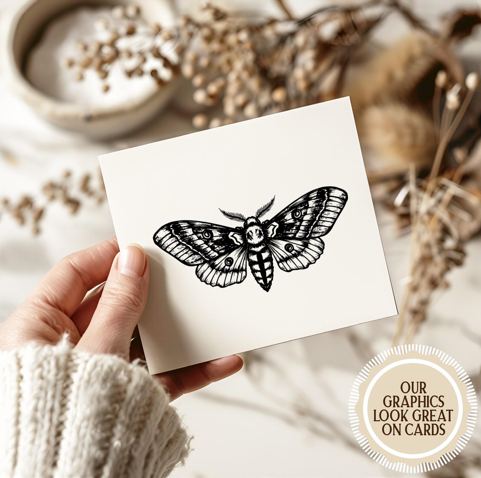 Vintage Moth PNG SVG, Gothic Insect Clipart, Tattoo Style Bug Art ...