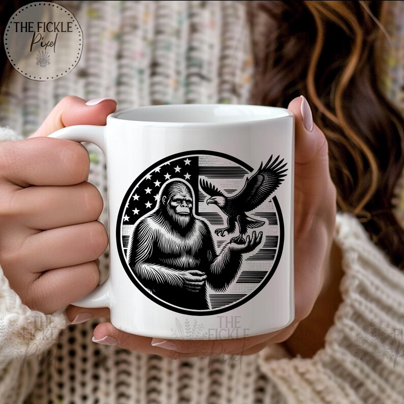 Bigfoot Sasquatch Clipart PNG Bundle, Laser and Cricut Cut File ...