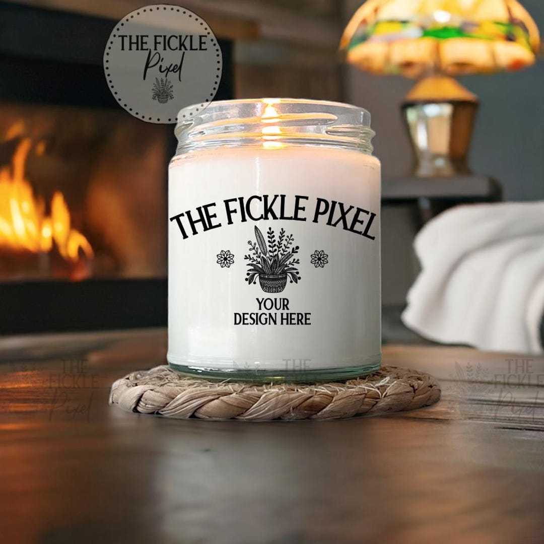 Candle Mockup Lumient, Book Nook Candles Mockup, Blank Candle Mock Up ...