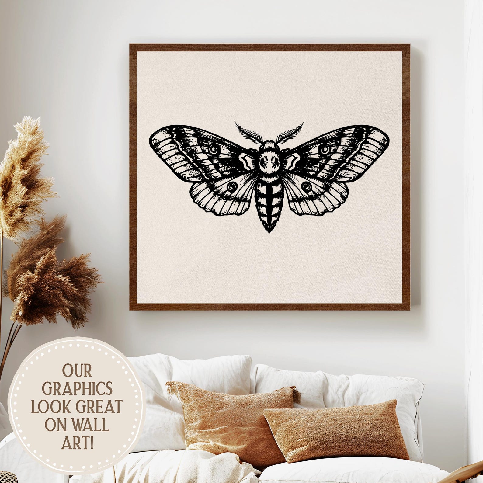 Vintage Moth PNG SVG, Gothic Insect Clipart, Tattoo Style Bug Art ...