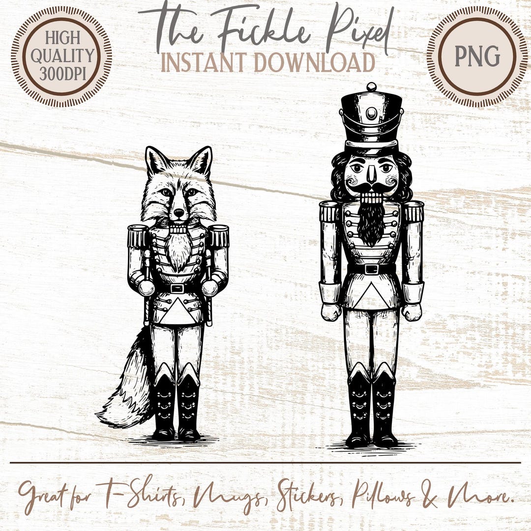 Fox Nutcracker PNG, Vintage Nutcracker Soldier Art, Christmas Decor ...