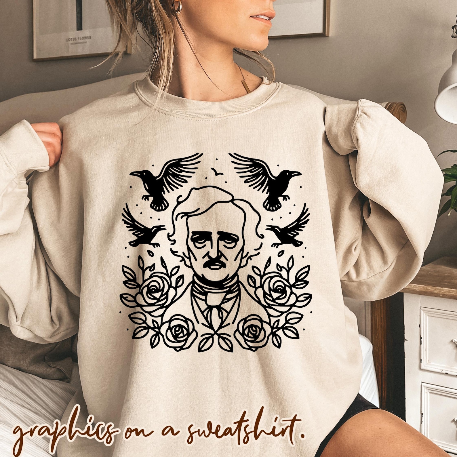 Edgar Allan Poe PNG Clipart Set, Gothic Raven Art (commercial Use ...