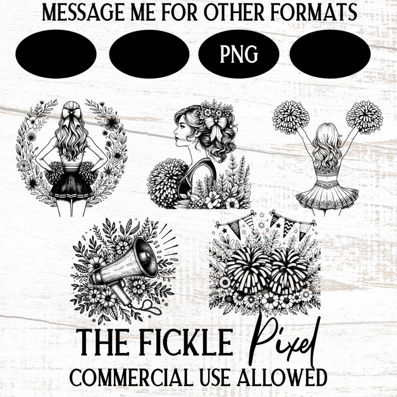 Cheerleader SVG Bundle, Cheerleader PNG Bundle, Cheerleader Clipart ...