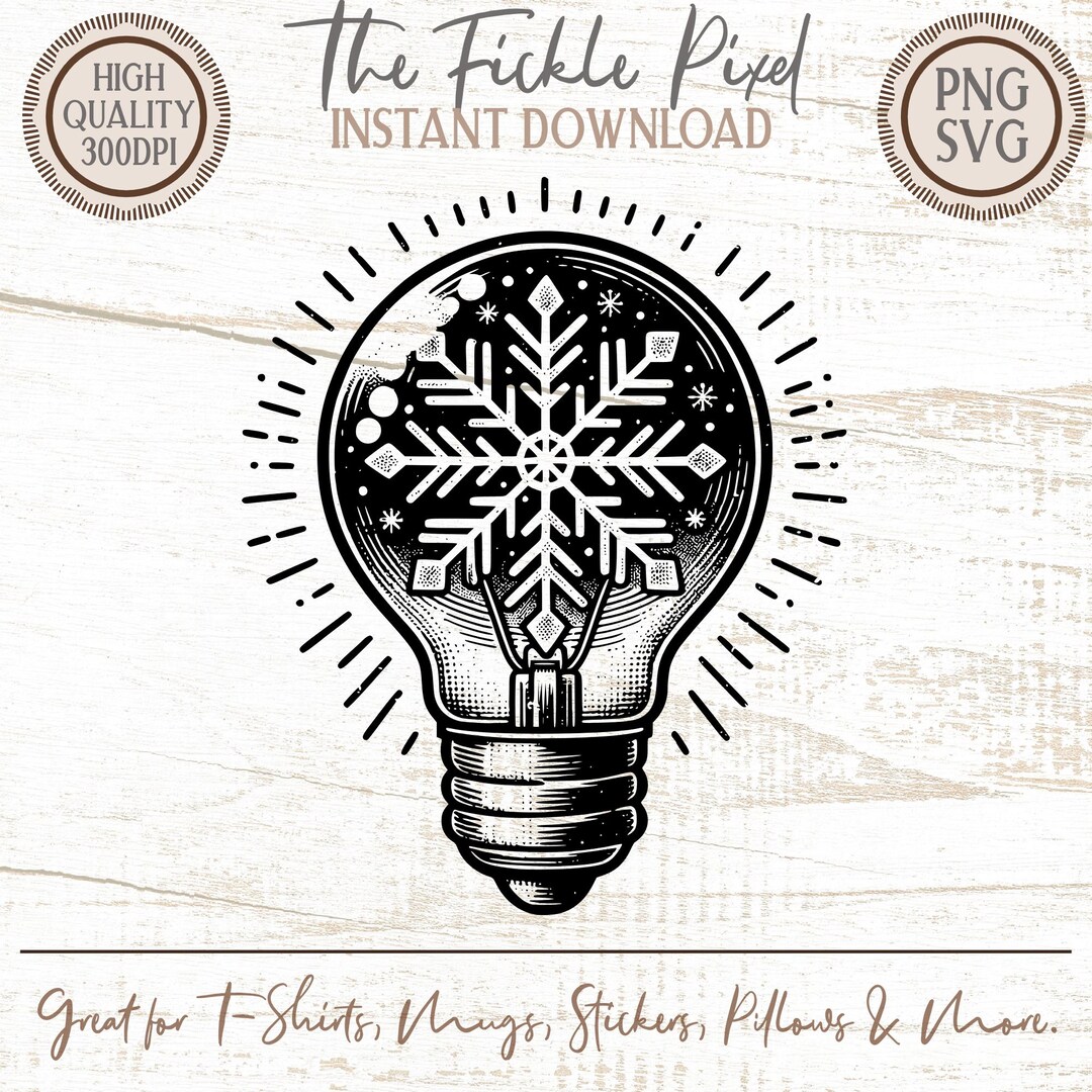 Winter Lightbulb Snowflake PNG, Festive Holiday Clip Art, Christmas ...