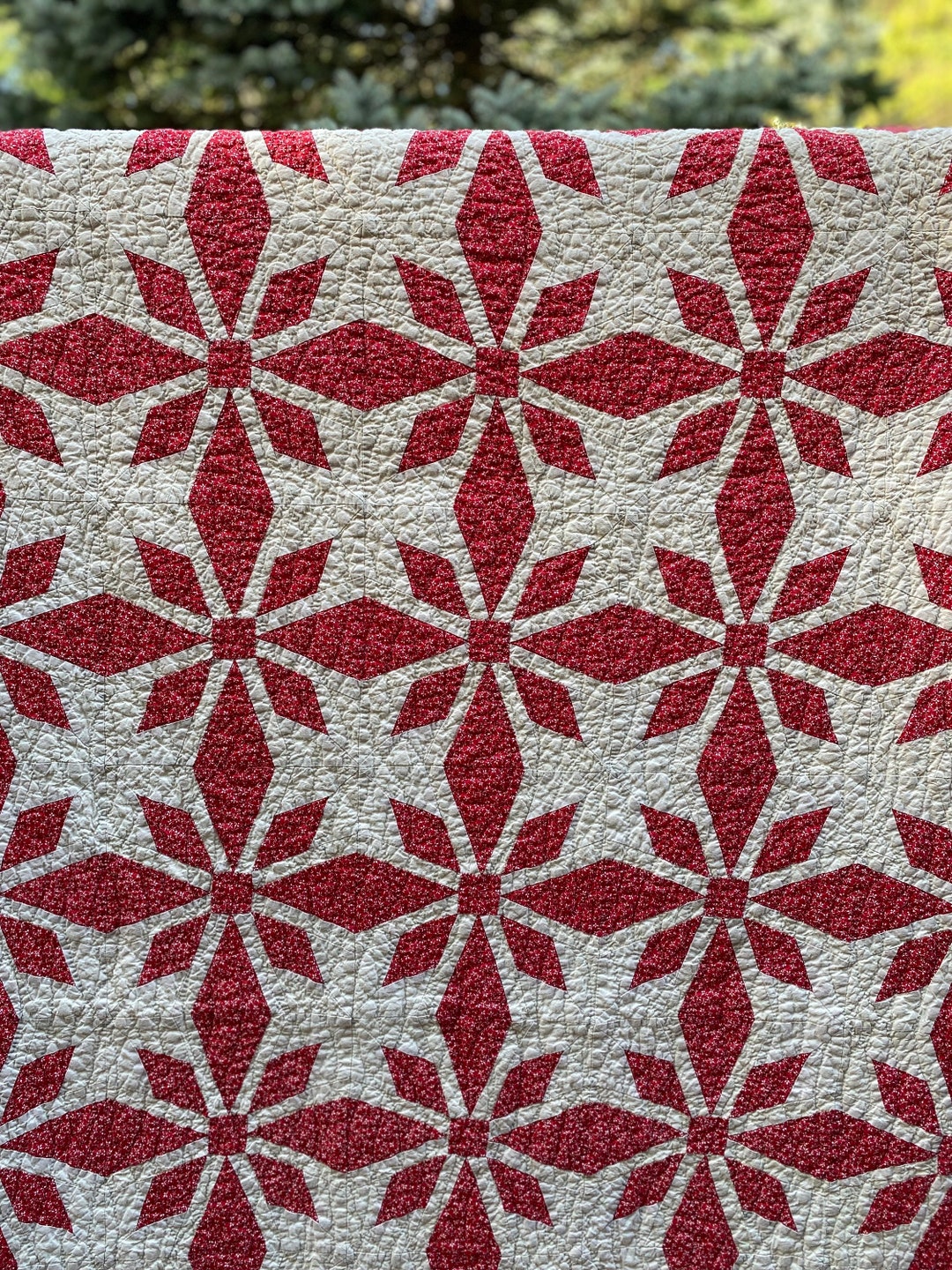 Vintage Starflake Quilt - Etsy