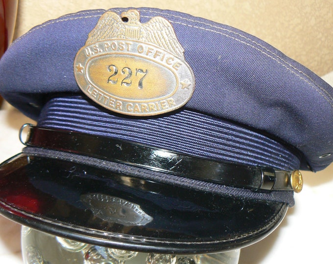 1950s US Post Office Letter Carrier Uniform Hat Mailman Mailwoman 227 ...