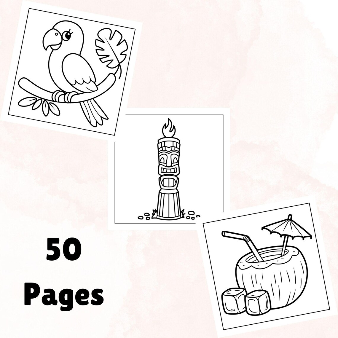 Retro Summer Coloring Book for Adults & Kids, 80s 90s Vintage Beach ...