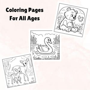 Zoo Animal Coloring Book Printable, Wild Animal Coloring Pages PDF ...
