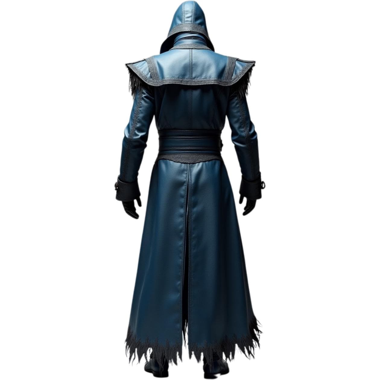 Handcrafted Gothic Assassin Hooded Cloak - Fantasy Warrior Leather ...