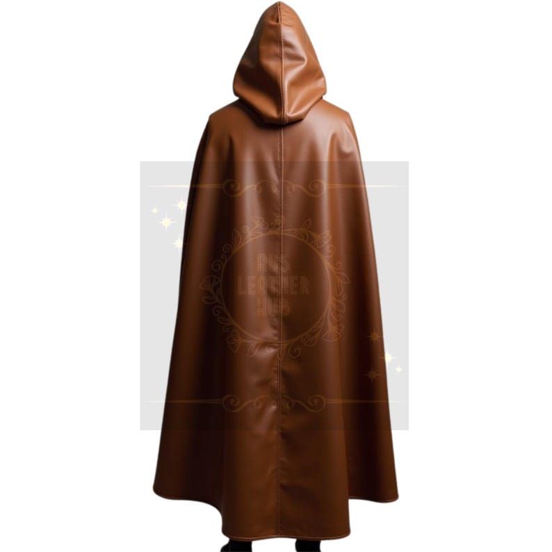 Brown Full-length Hooded Cloak for Mystery and Elegance - Bold and ...