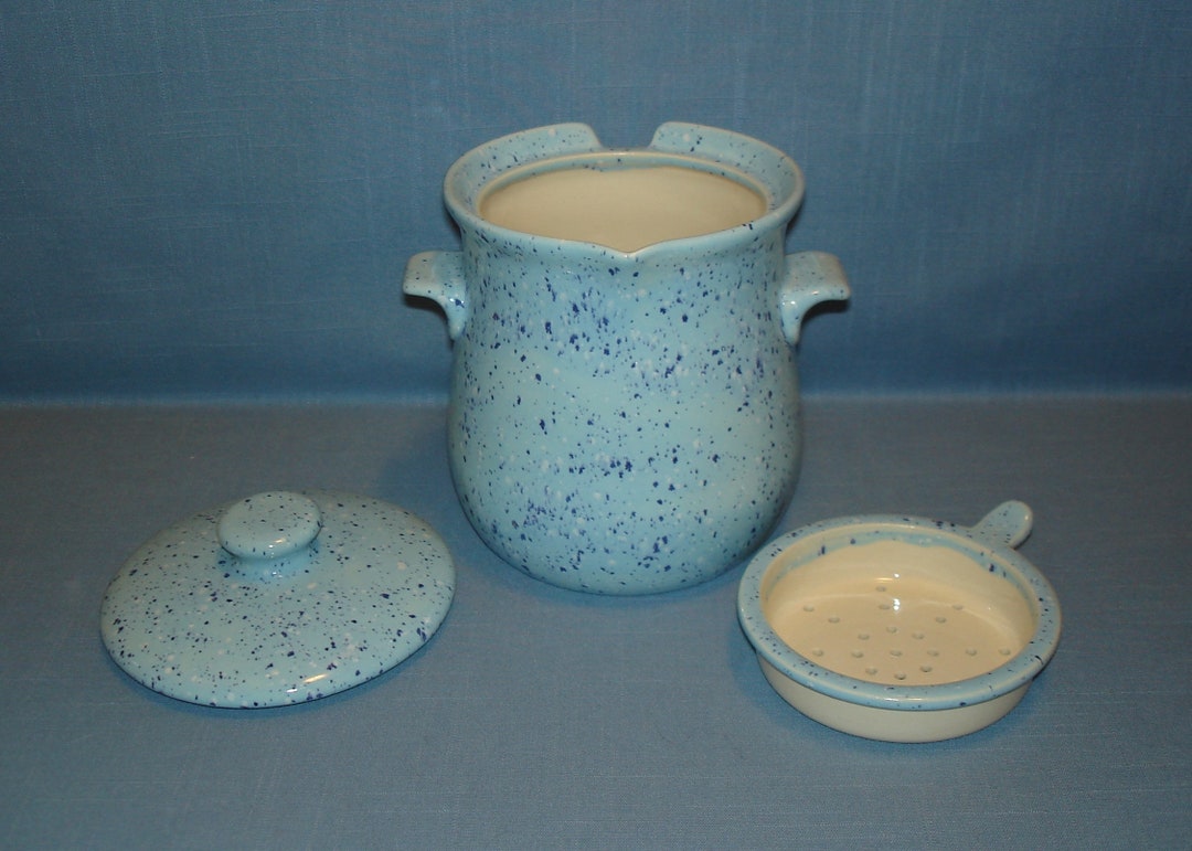Ceramic Grease Jar, Drippings Jar, Arctic Splash - Etsy