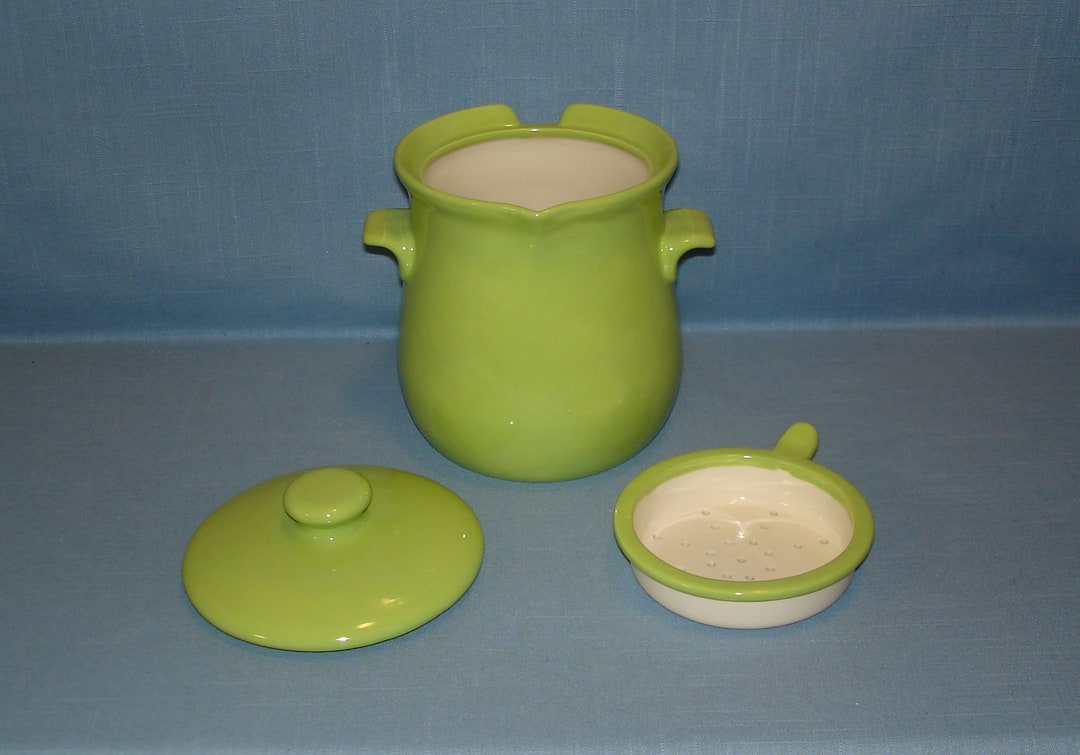 Ceramic Grease Jar, Drippings Jar, Pistachio, Mint - Etsy