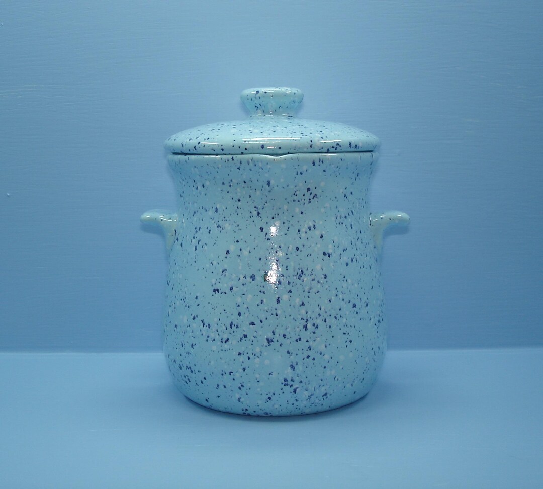 Ceramic Grease Jar, Drippings Jar, Arctic Splash - Etsy