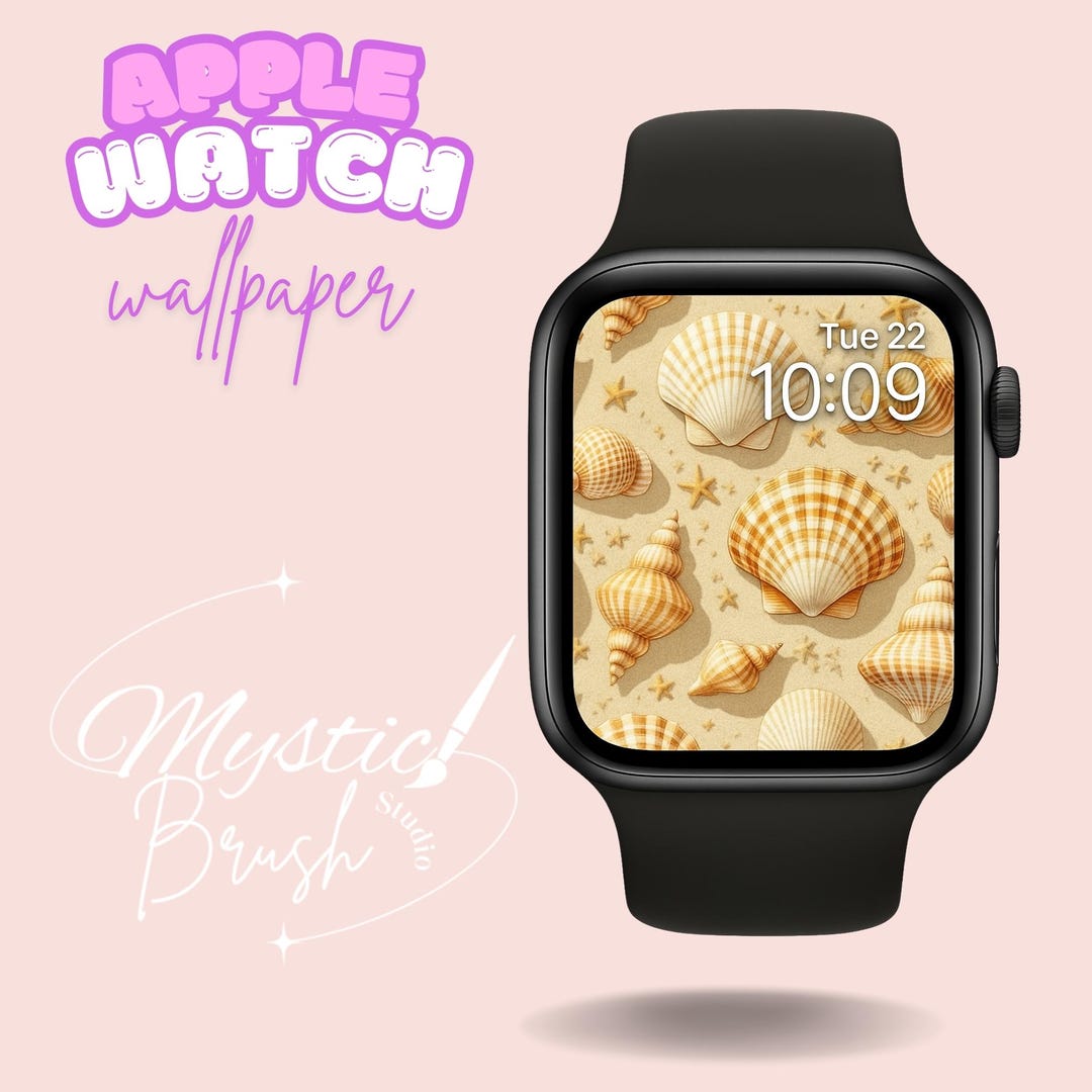 Seashell Apple Watch Wallpaper | Beach Vibes Apple Watch Wallpaper ...