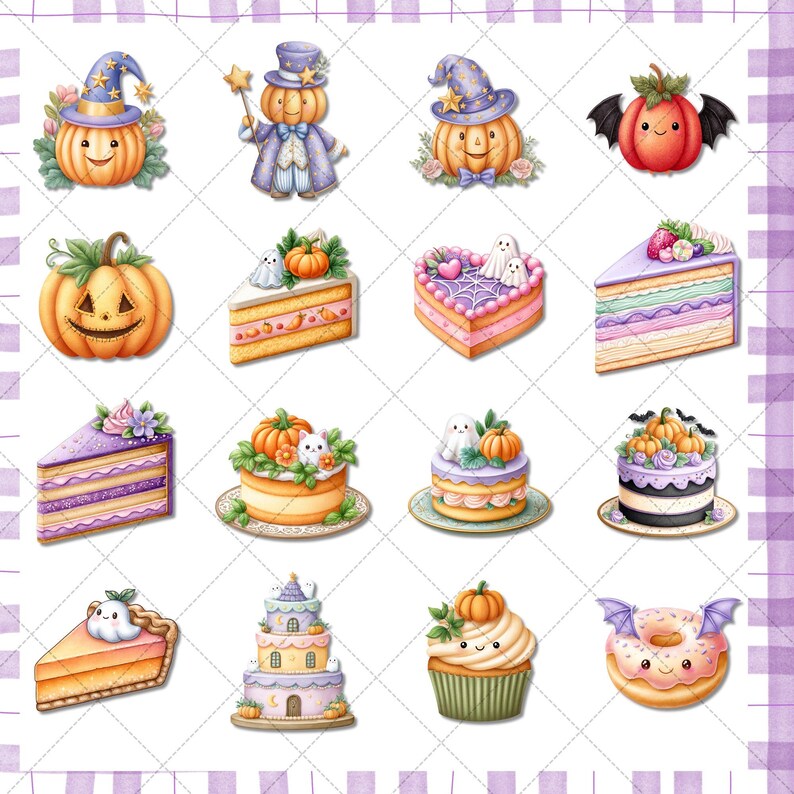 Cute Kawaii Halloween Clipart PNG, Halloween Kawaii Clipart for ...