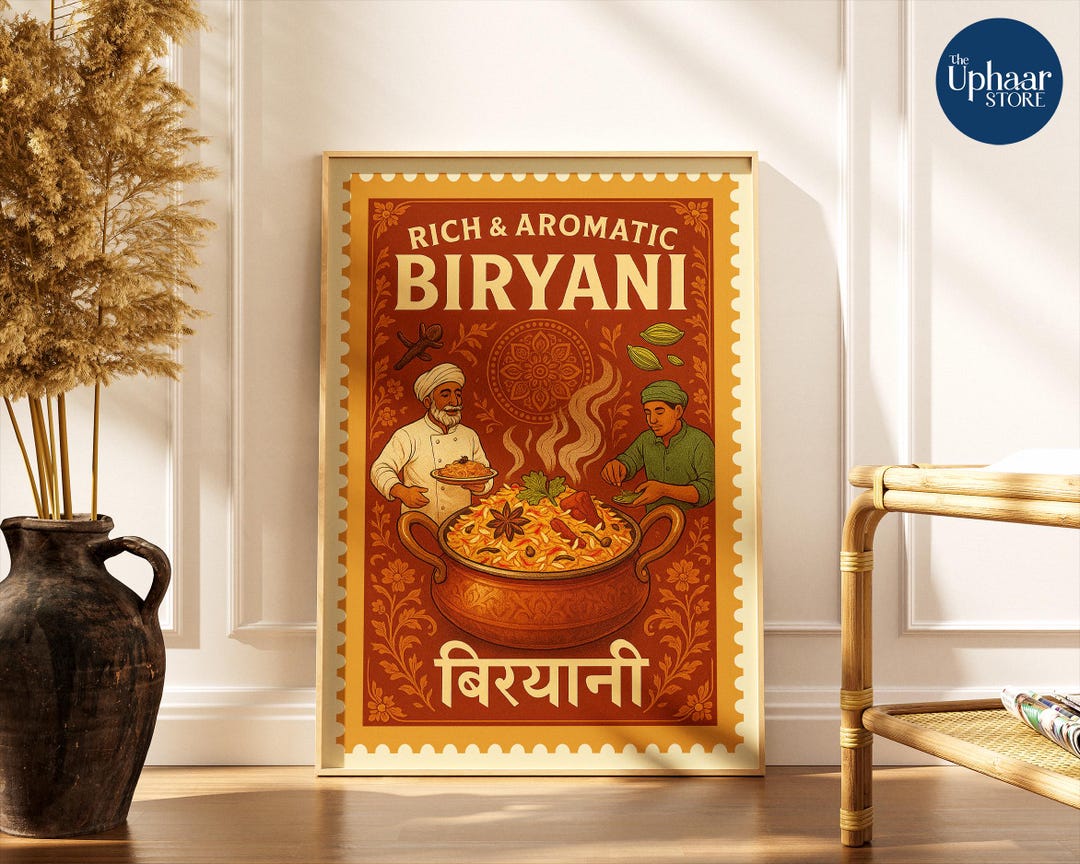 Biryani Wall Art Print – Digital Indian Food Poster - Etsy