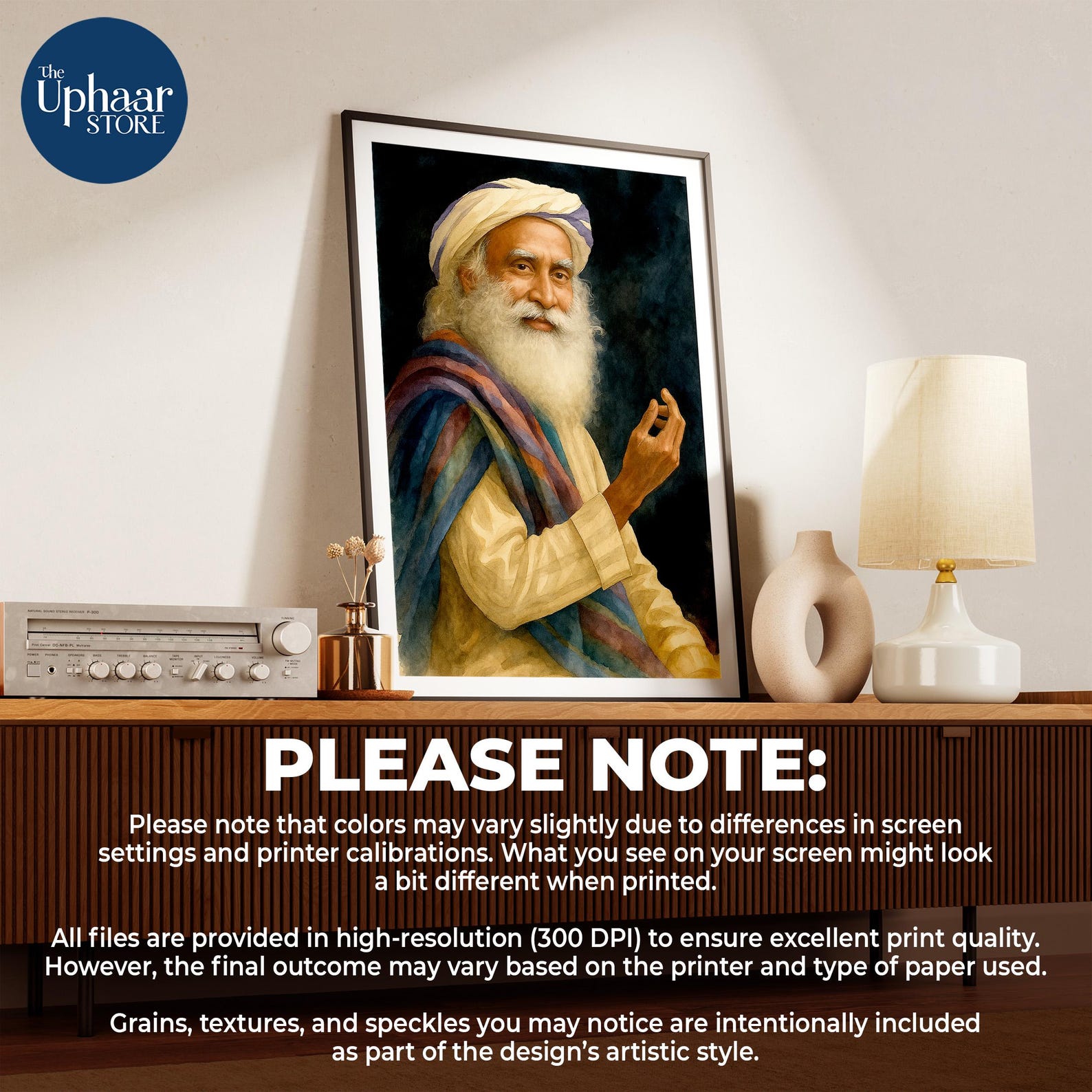 Sadhguru Watercolor Painting Art Print – Indian Spiritual Guru Portrait ...
