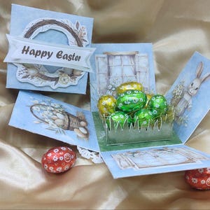 A Box With a Surprise.magic Box in Easter Style. This Box Opens ...