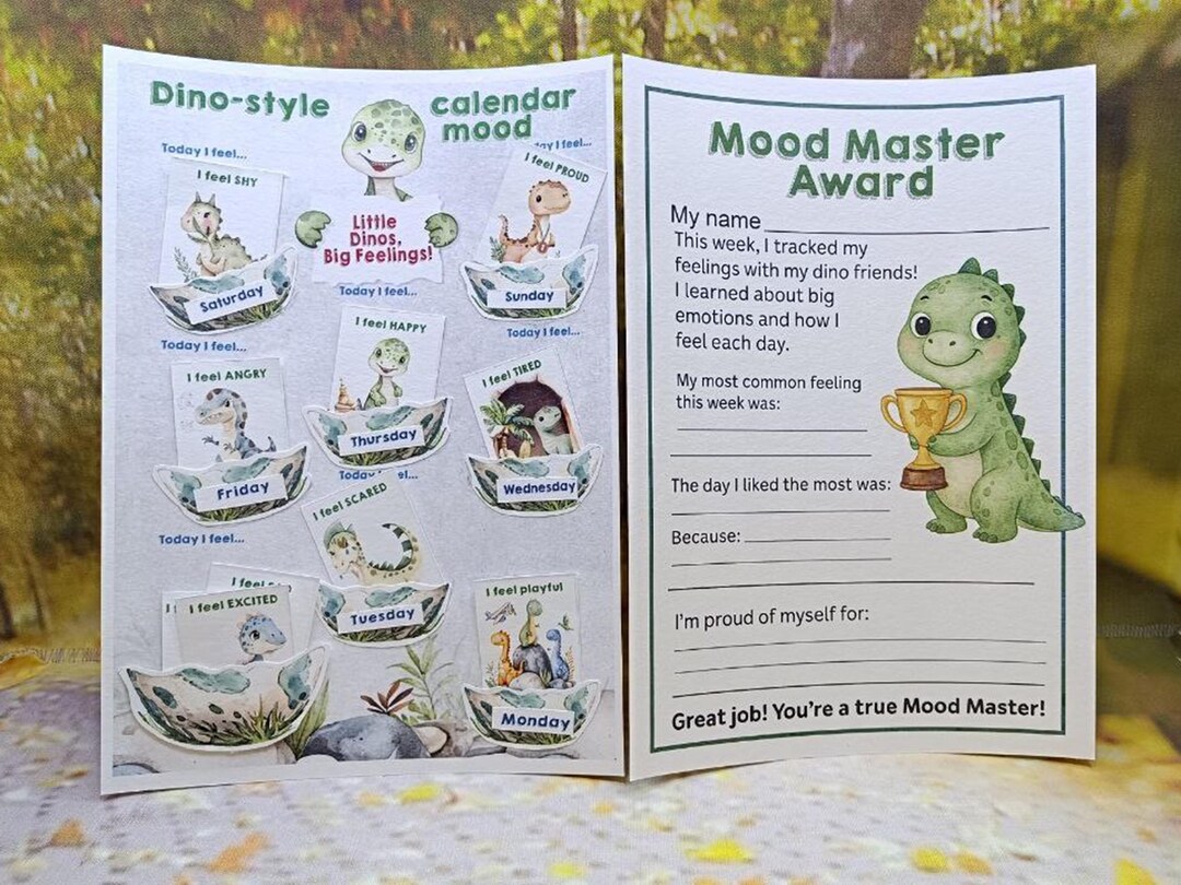 A Fun Printable Mood Tracker for Kids! Includes a Calendar Base ...