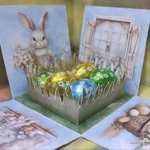 A Box With a Surprise.magic Box in Easter Style. This Box Opens ...