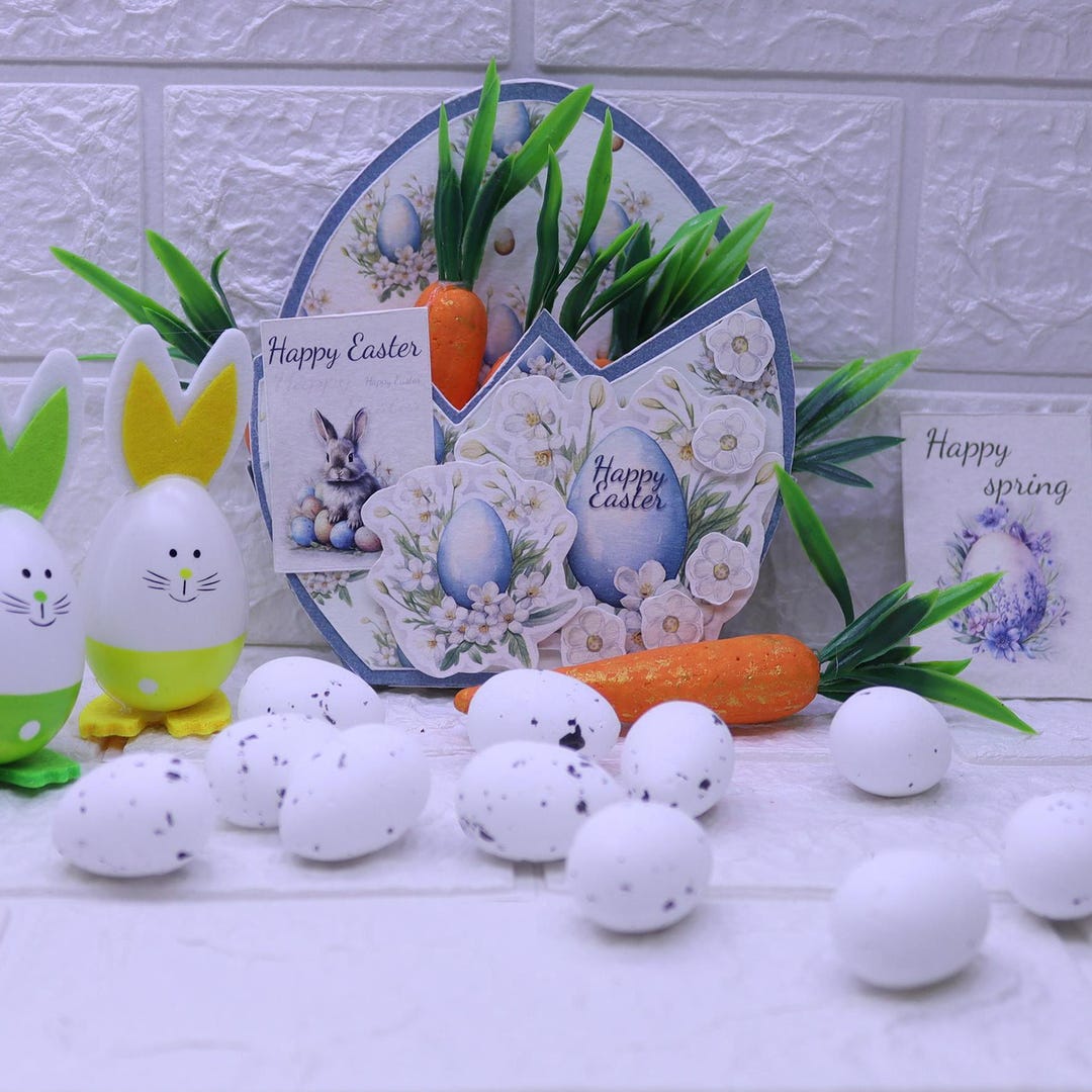 Easter Paper Basket Pattern - Template for DIY Paper Crafts.digital ...