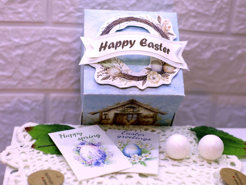 A Box With a Surprise.magic Box in Easter Style. This Box Opens ...