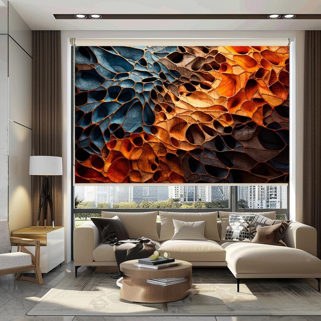 Abstract Cloud Roller Blind: 3D Effect Blackout Window Covering - Etsy