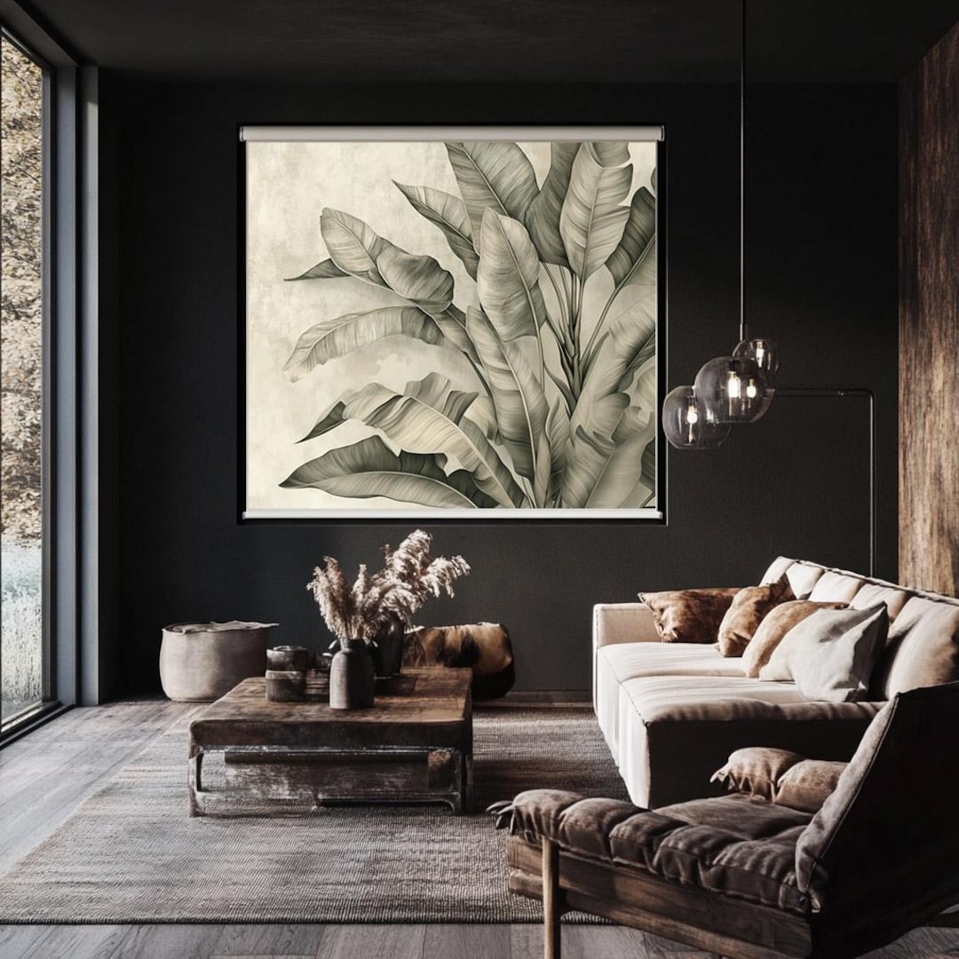 Crane Bird Landscape Roller Blind: Exotic Chinoiserie Window Covering ...