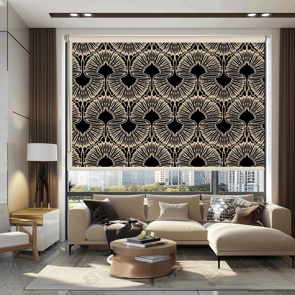 Japanese Crane Roller Blind: Boho Modern Blackout Window Shade - Etsy