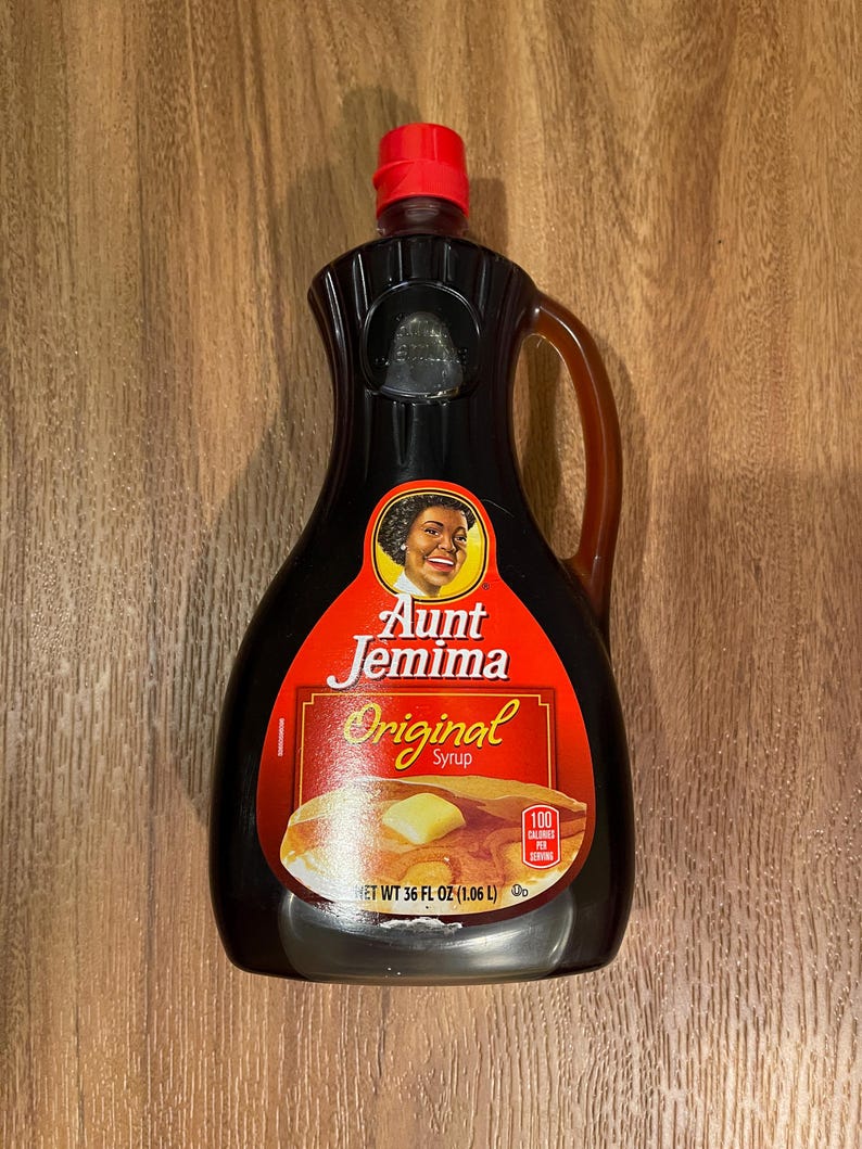 Aunt Jemima Collectible Syrup Bottle Discontinued Rare Vintage 36oz ...