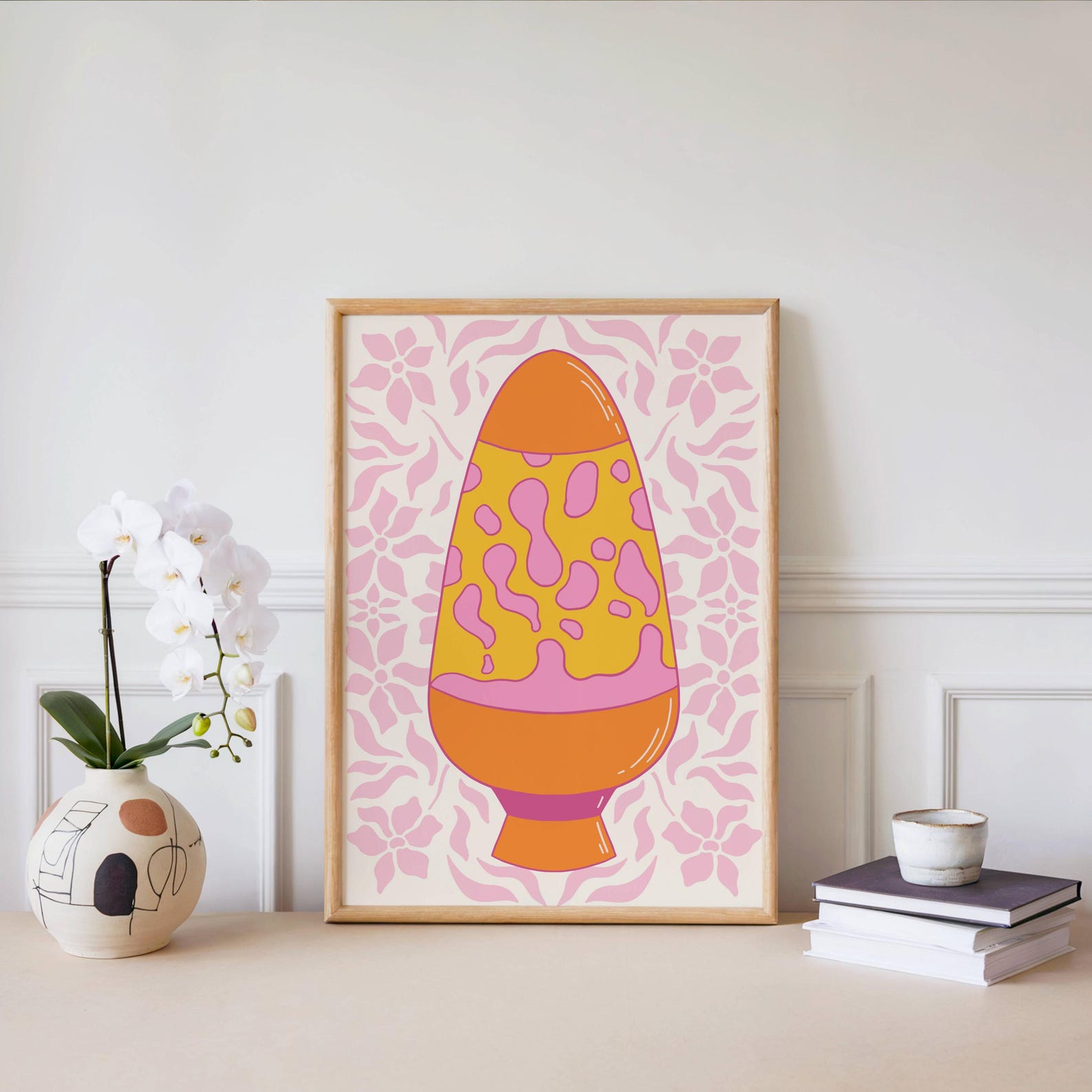 Groovy Lava Lamp Digital Print, Instant Download Lavalamp Wall Art ...
