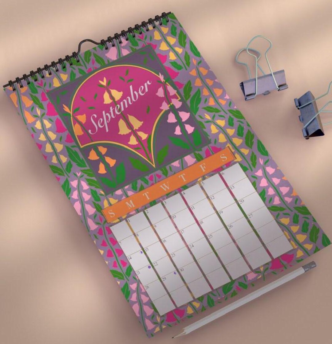 2025 Floral Calendar A3 Fruits and Flowers Calendar Wall Calendar ...