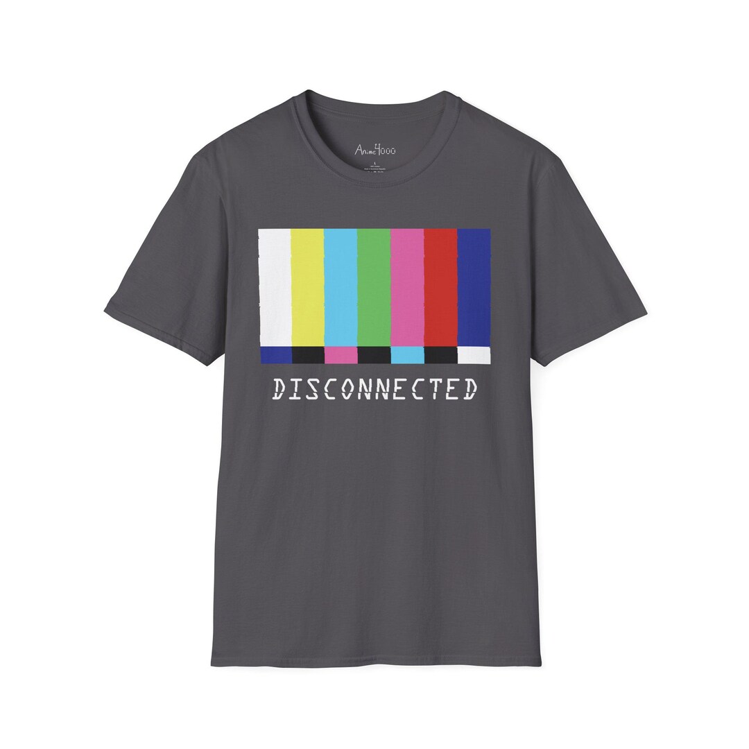 Disconnected Tee, Vintage TV Lost Signal Unisex Tee, Retro Graphic Tee ...