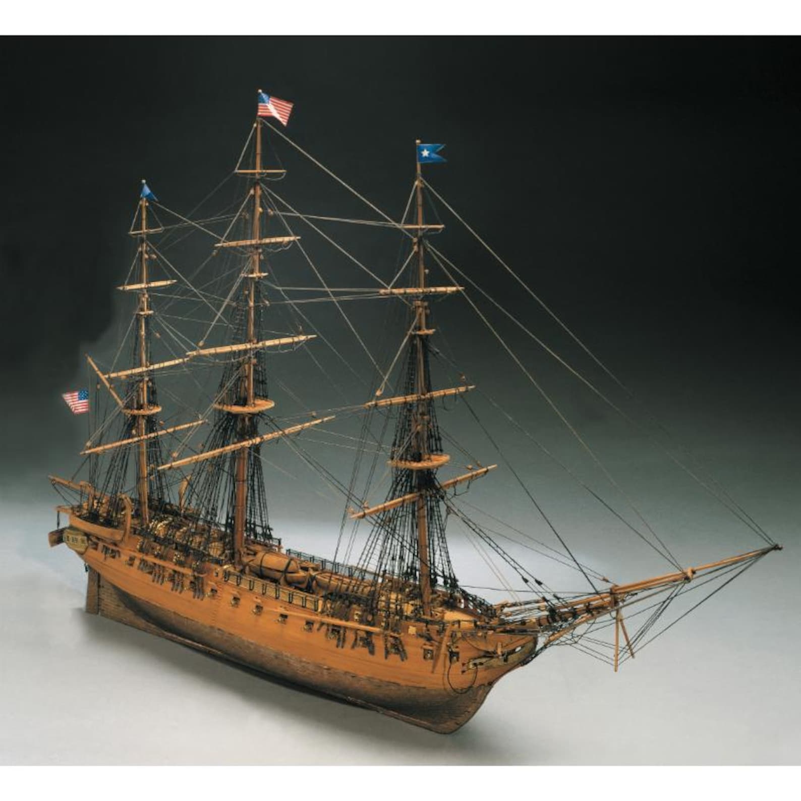 Frigate USS Constitution 1798 - Wooden Ship Model Assembly Plans- Build ...