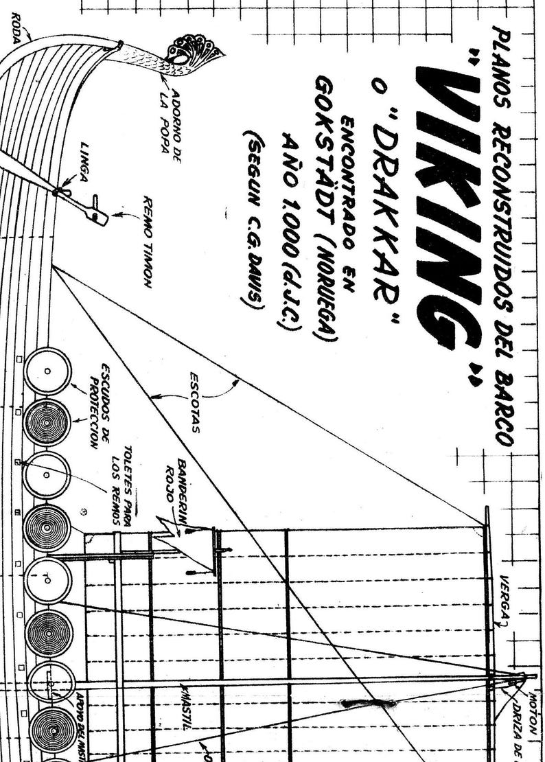 Drakkar- Viking - Wooden Ship Model Assembly Plans: Build Your Own ...