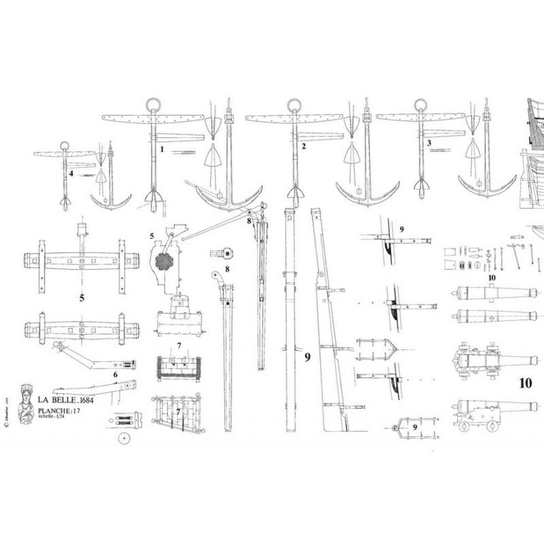La Belle 1684 Ship Model Plans – DIY Wooden Vessel (digital Files) - Etsy