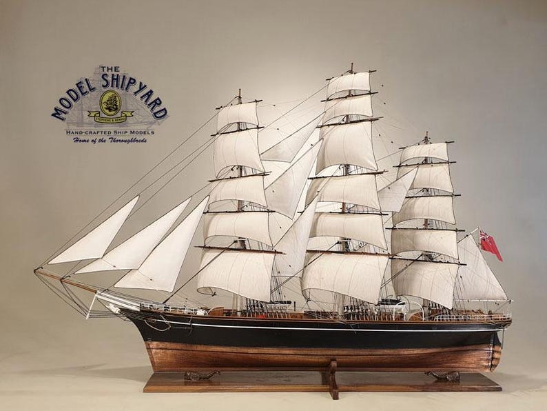 The Cutty Sark Clipper 1870 - Wooden Ship Model Assembly Plans: Build ...