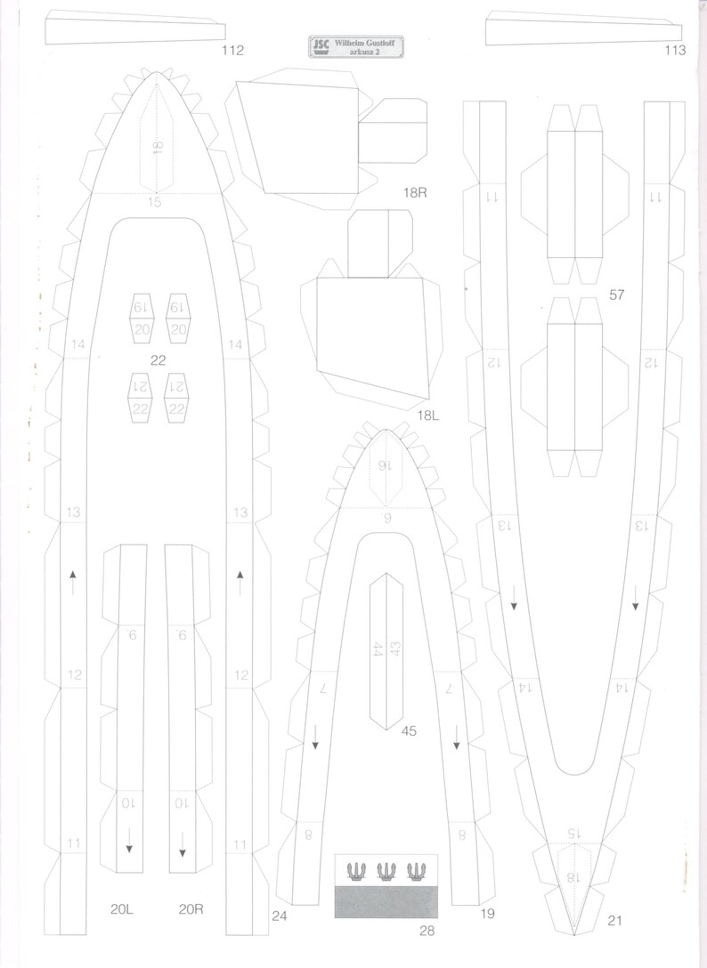 Papercraft Kit - Wilhelm Gustloff - 3D Ship Model | 3d Paper Model ...