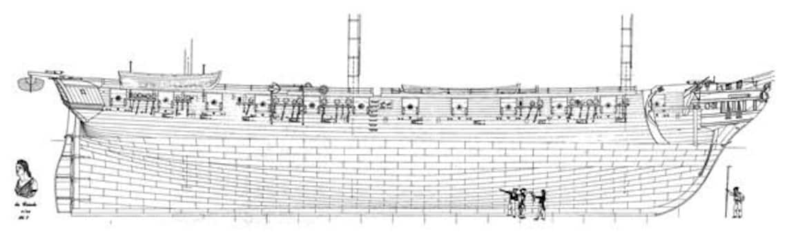 La Creole (ancre)-wooden Ship Model Assembly Plans: Build Your Own ...