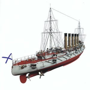 Cruiser Askold 1902 - Wooden Ship Model Assembly Plans: Build Your Own ...