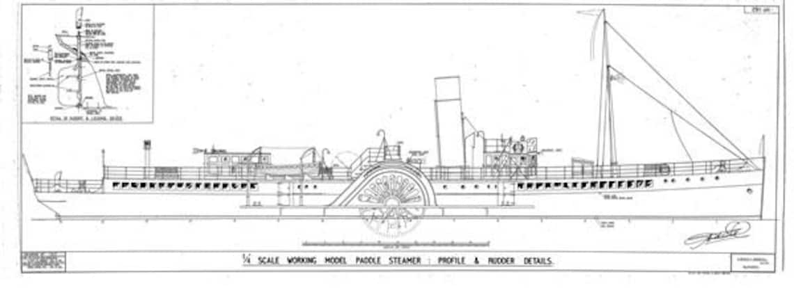 Battello Con Ruota a Pale - 1/4 Scale- Working Model Paddle Steamer ...