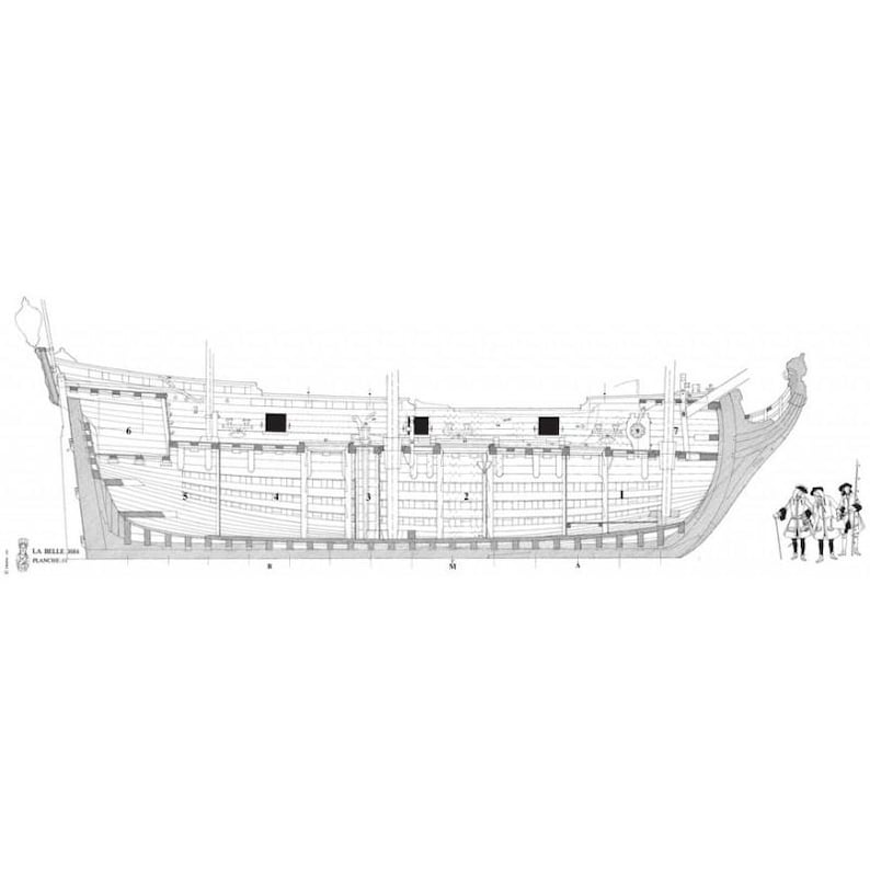 La Belle 1684 Ship Model Plans – DIY Wooden Vessel (digital Files) - Etsy