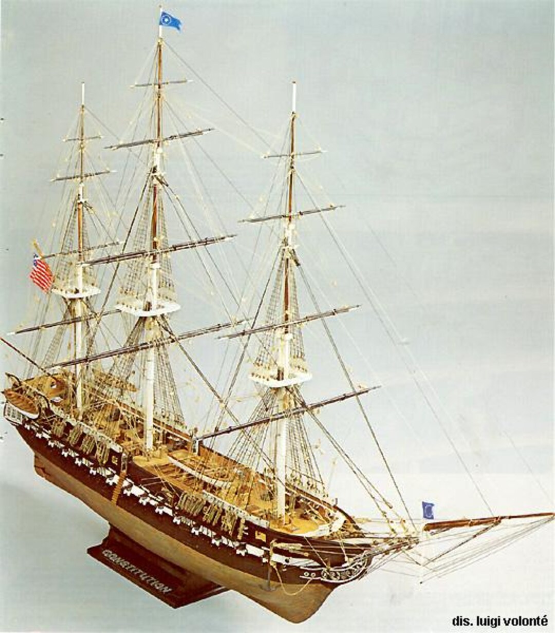 Constution - Wooden Ship Model Assembly Plans: Build Your Own Historic ...