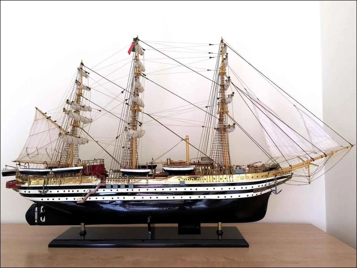 Amerigo Vespucci - 1/100 - Wooden Ship Model Assembly Plans: Build Your ...