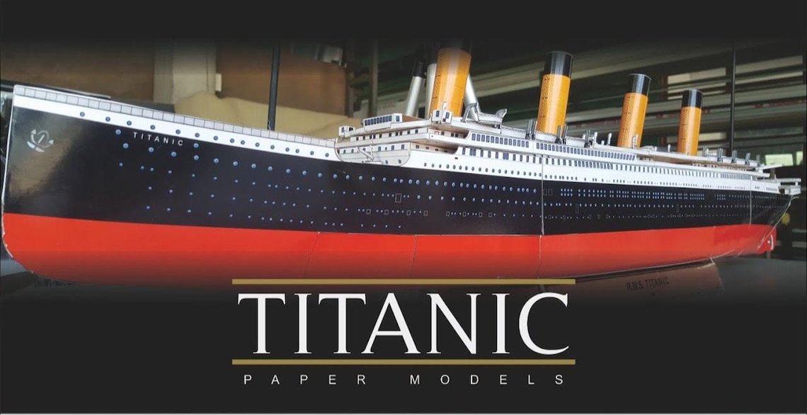 Papercraft Kit- TITANIC - 3D Ship Model | 3d Paper Model Crafting Kit ...
