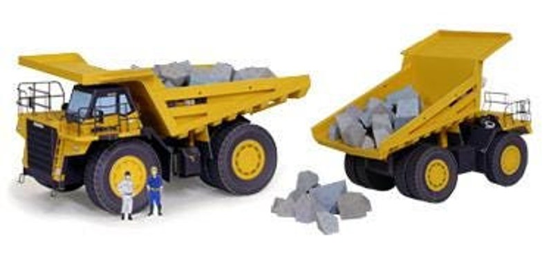 Papercraft Kit- Dump Truck -3D Construction Vehicle Model | 3d Paper ...